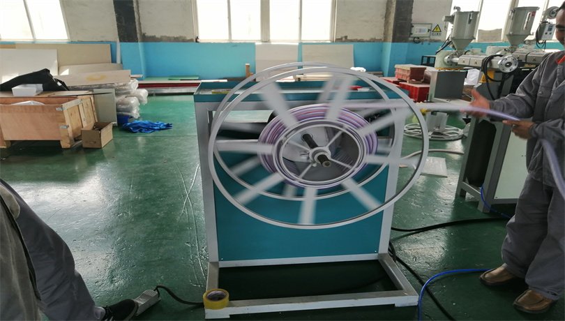 Plastic PVC Spiral Strengthened Soft Pipe Machine Production line