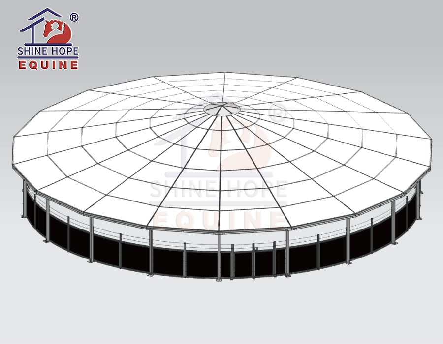 covered round pen