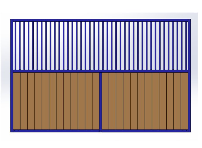 Removable horse stall partitions